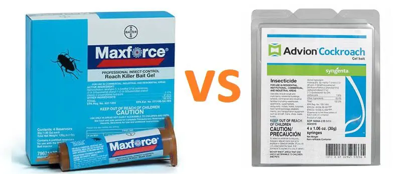 Advion vs Maxforce Gel Bait - Comparison TABLE