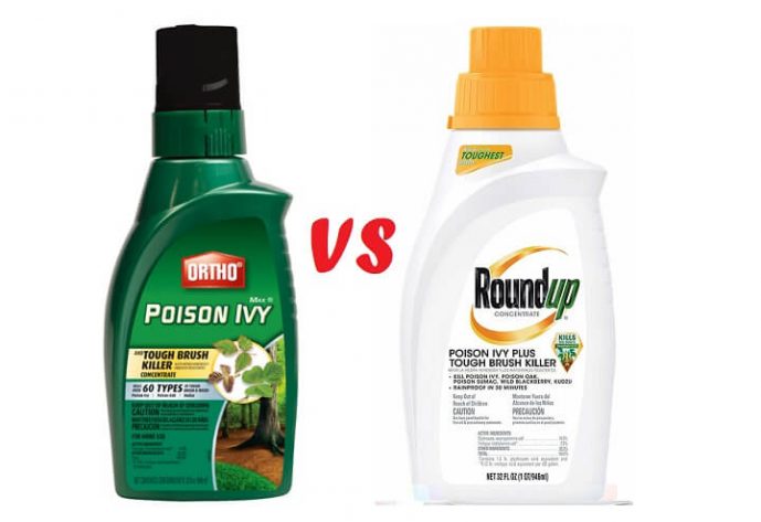 Ortho Poison Ivy Killer vs Roundup - Comparison TABLE