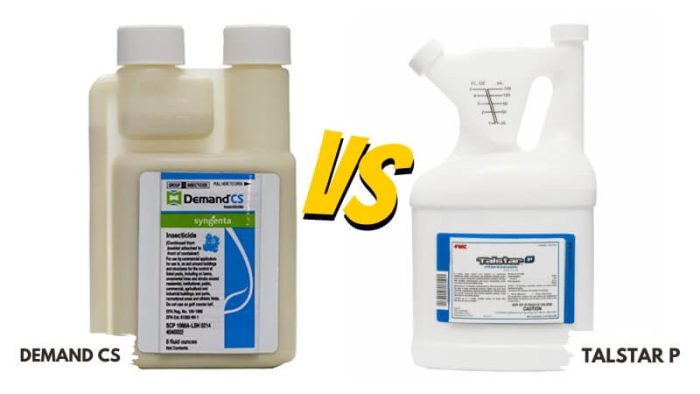 Demand CS vs Talstar P Insecticides - Comparison TABLE