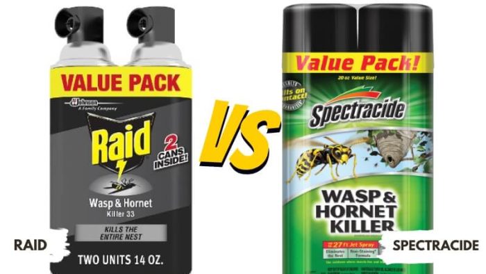 Spectracide vs Raid Wasp Killer - Comparison TABLE