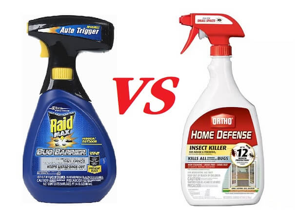 Raid Max vs Ortho Home Defense - Comparison TABLE